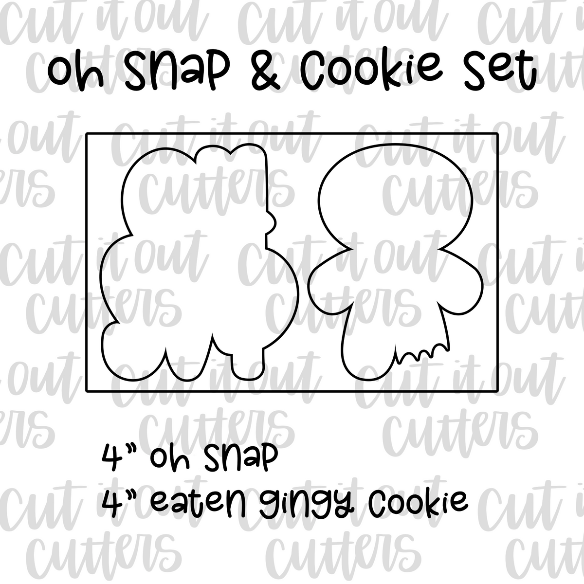 Oh Snap & Cookie Cookie Cutter Set – Cut It Out Cutters