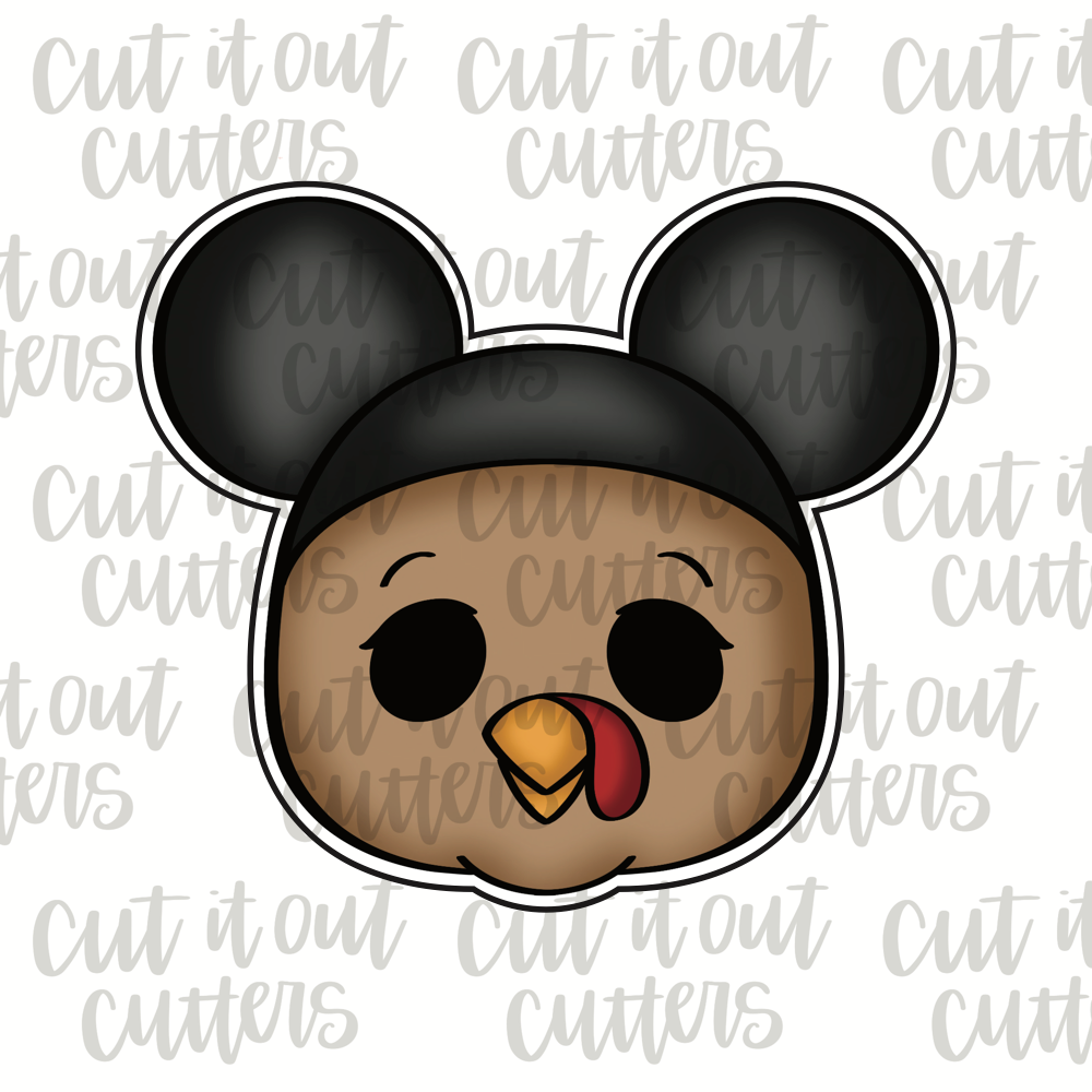 Mouse Ear Baby Turkey Cookie Cutter – Cut It Out Cutters