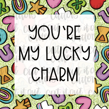 You're My Lucky Charm Green - 2" Square Tags - Digital Download – Cut ...