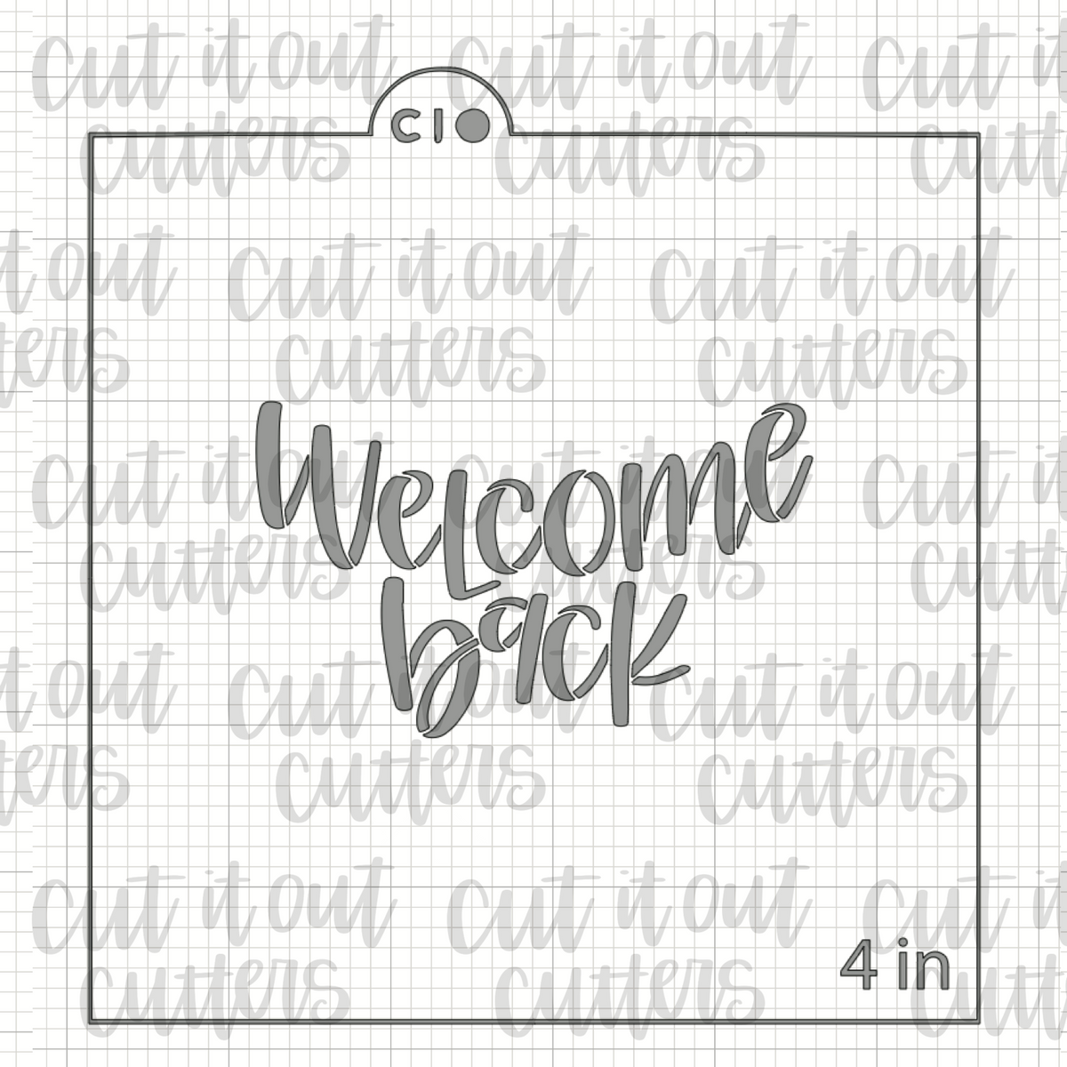 Crayon Box - Welcome Back Cookie Stencil – Cut It Out Cutters