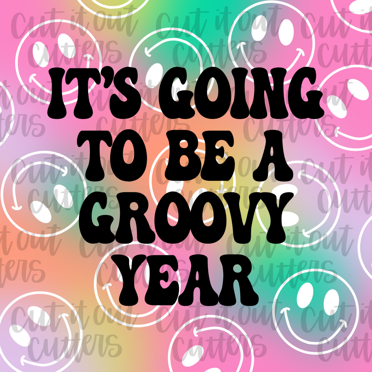 Groovy Year/Smile - 2" Square Tags - Digital Download – Cut It Out Cutters