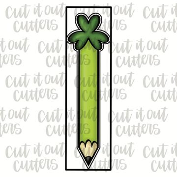 Skinny Shamrock Pencil Cookie Cutter – Cut It Out Cutters