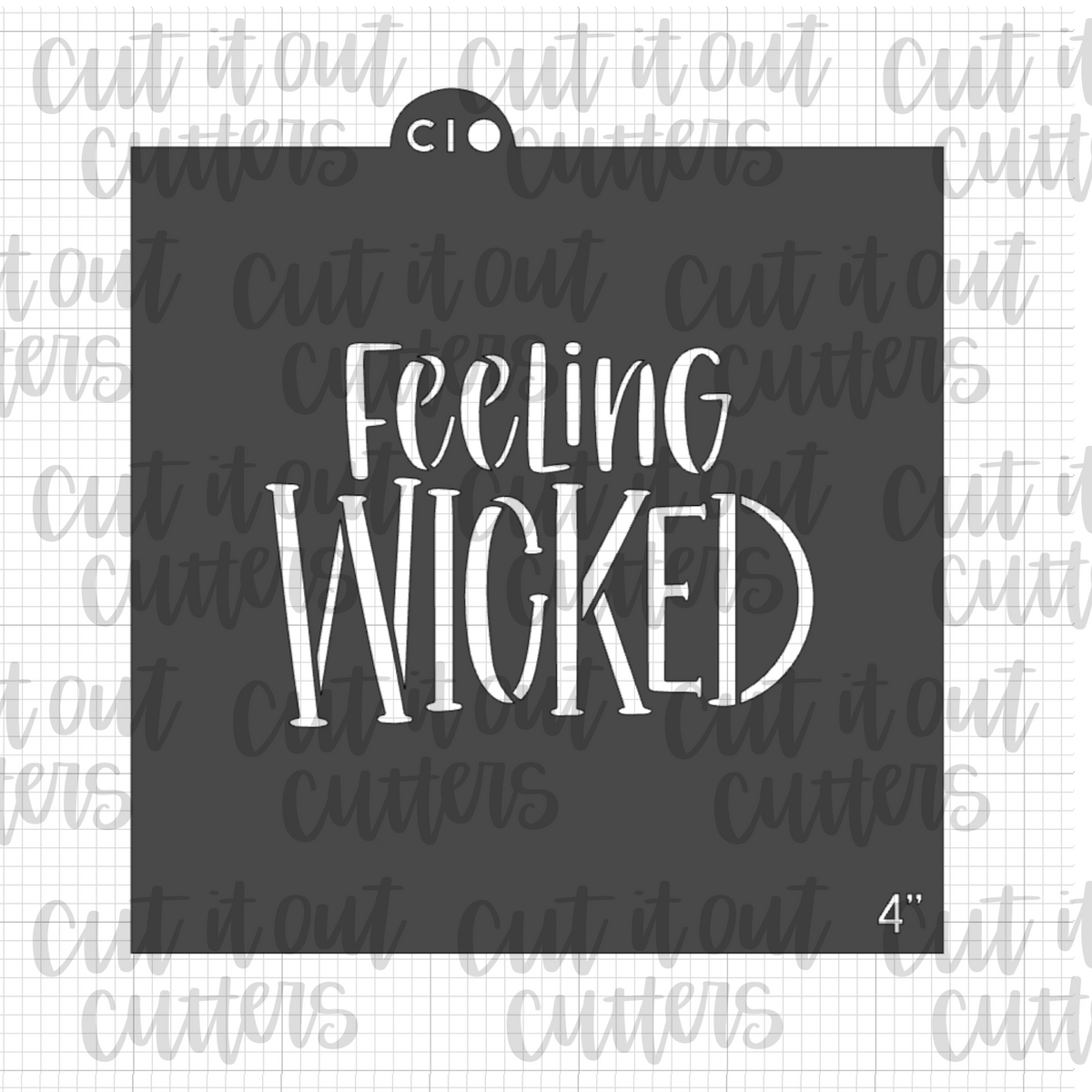 Feeling Wicked Cookie Stencil – Cut It Out Cutters