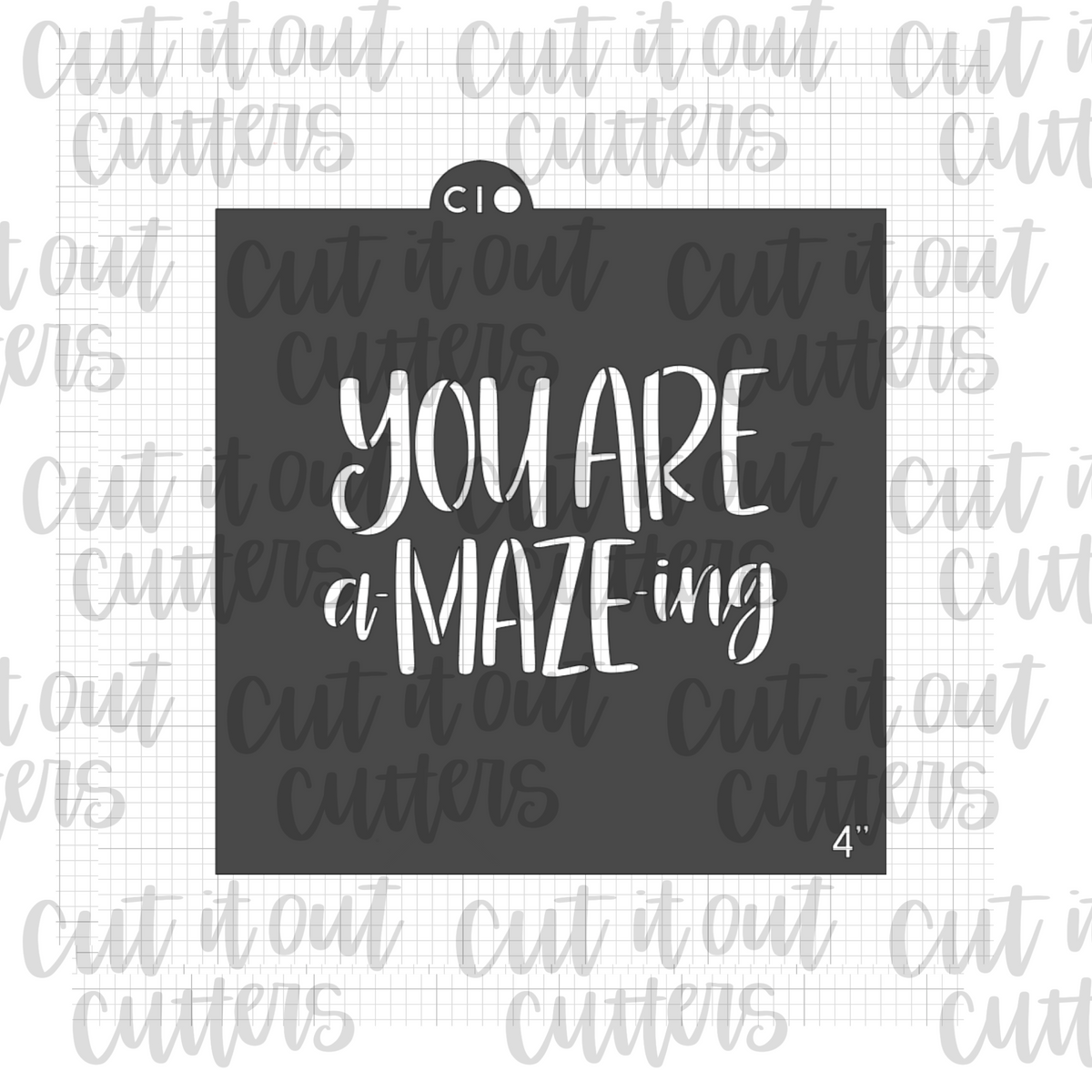 You're A-MAZE-ing Cookie Stencil – Cut It Out Cutters
