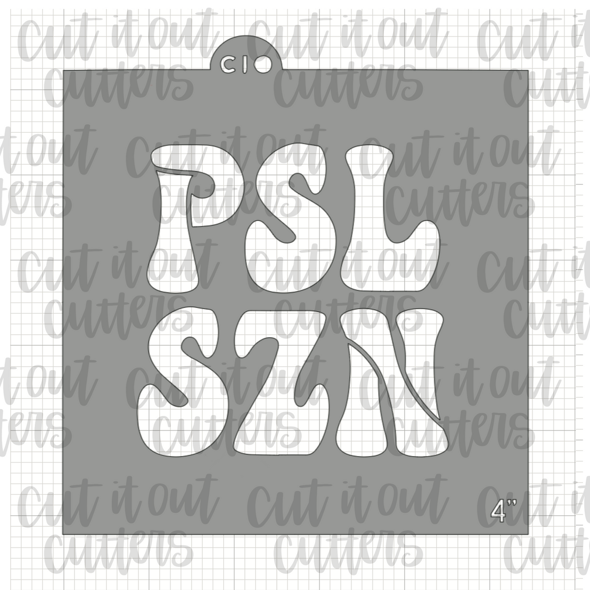 Retro PSL SZN Cookie Stencil – Cut It Out Cutters