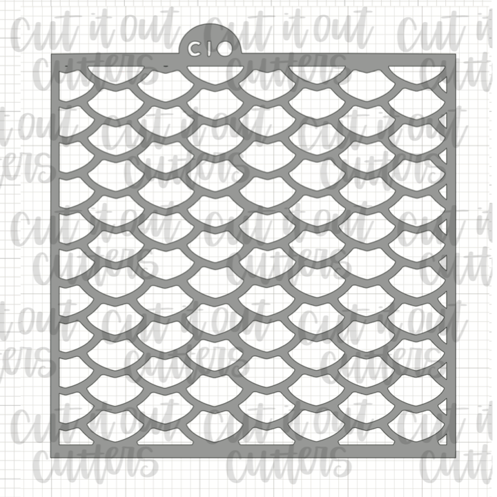 Fat Fish Scales Cookie Stencil – Cut It Out Cutters