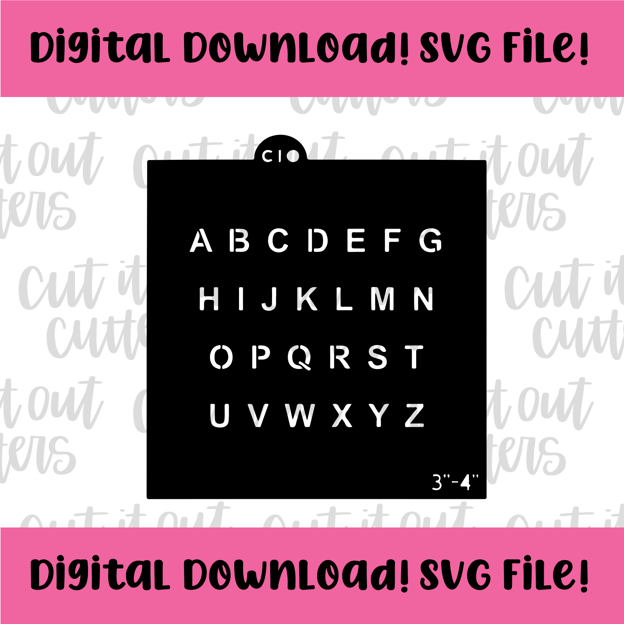 DIGITAL DOWNLOAD SVG File for Friendship Alphabet Stencil – Cut It Out ...
