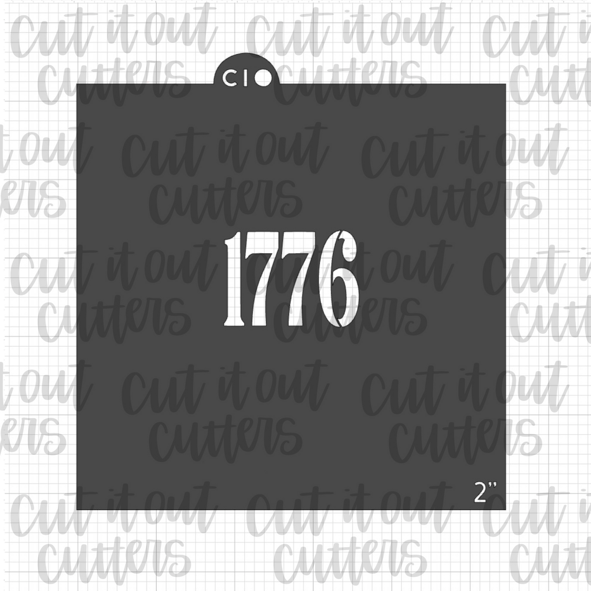 1776 from 1776 Minis Set Cookie Stencil – Cut It Out Cutters