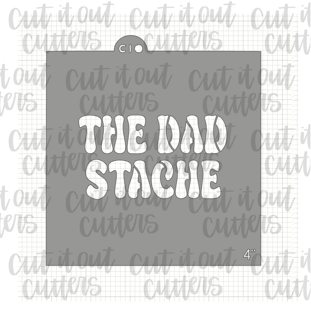 The Dad Stache Cookie Stencil – Cut It Out Cutters