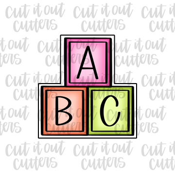 ABC Blocks Cookie Cutter – Cut It Out Cutters