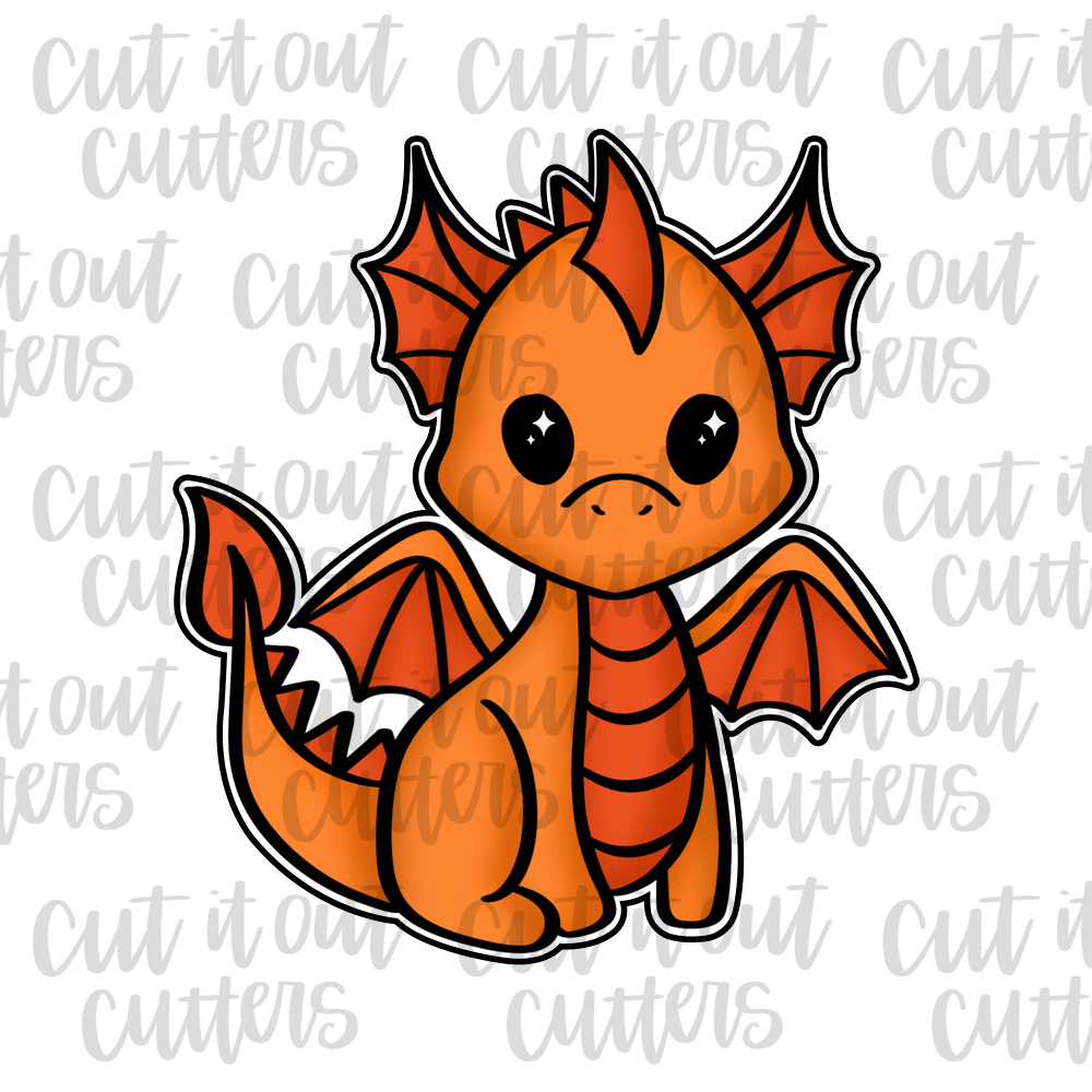 Orange Dragon Cookie Cutter – Cut It Out Cutters