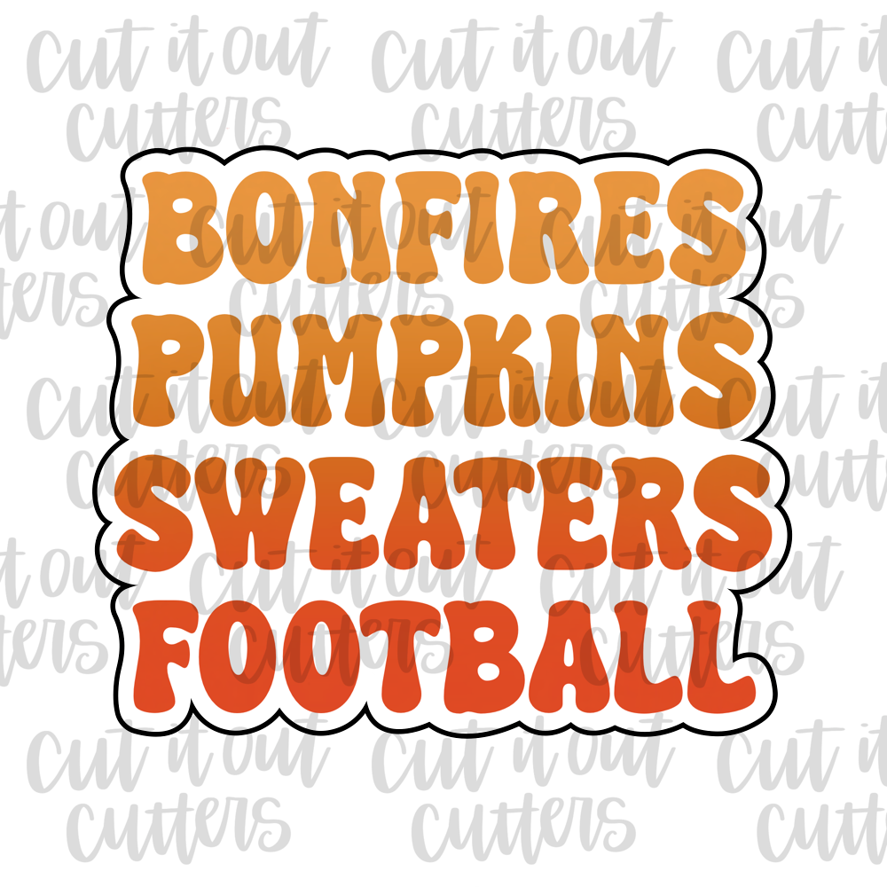 All the Fall Things Cookie Cutter – Cut It Out Cutters