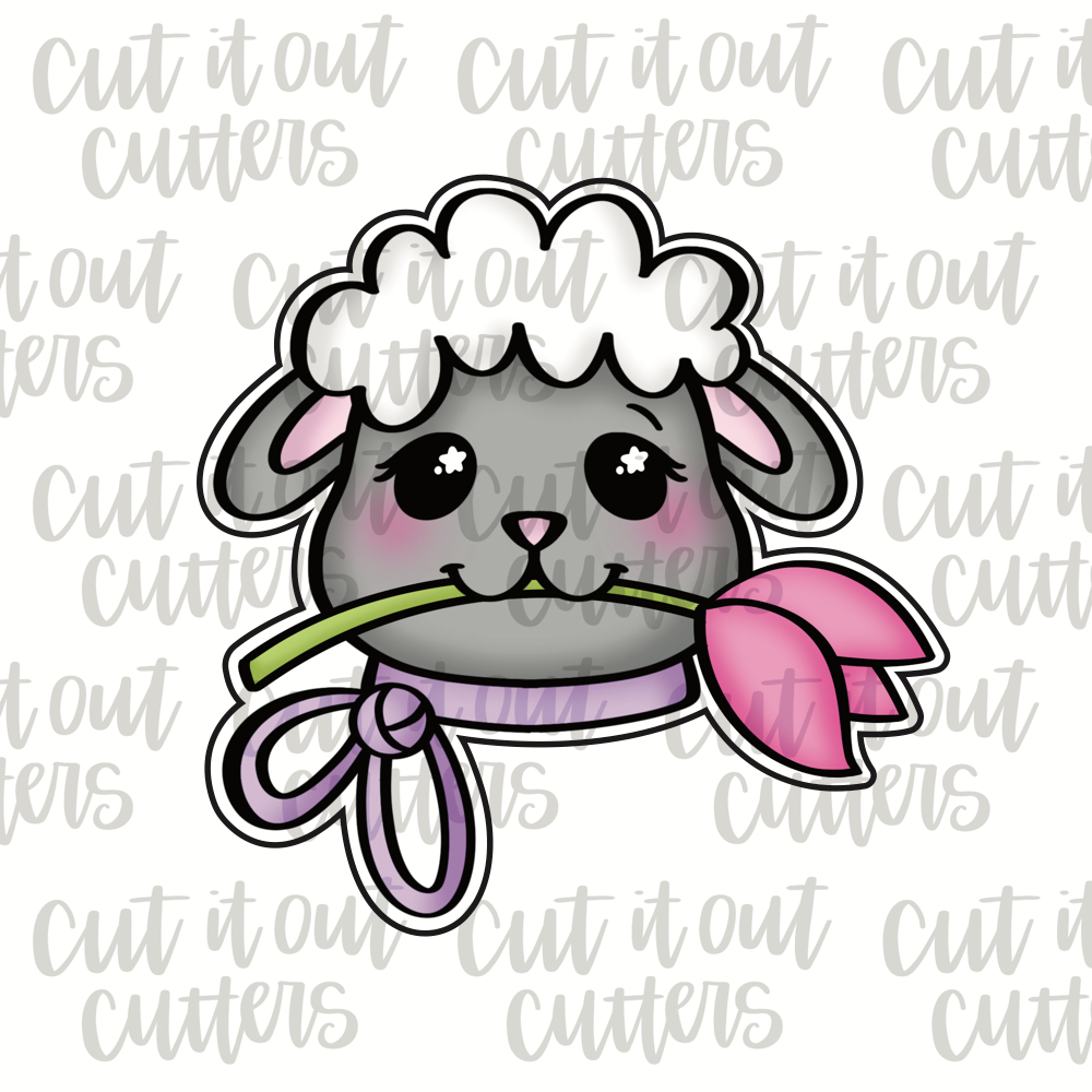 Baby Lamb with Tulip Cookie Cutter – Cut It Out Cutters