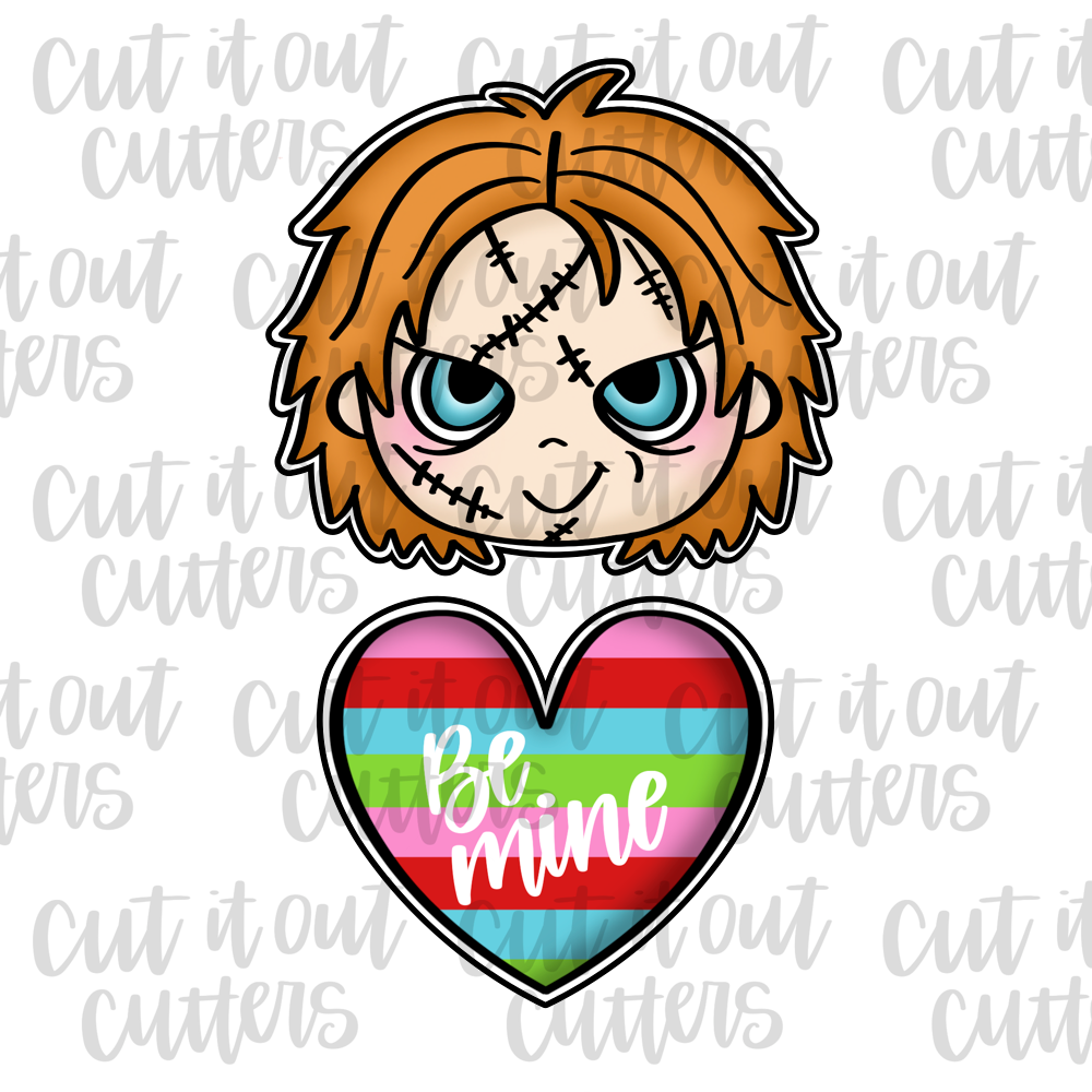 Be Mine Killer Doll Cookie Cutter Set – Cut It Out Cutters