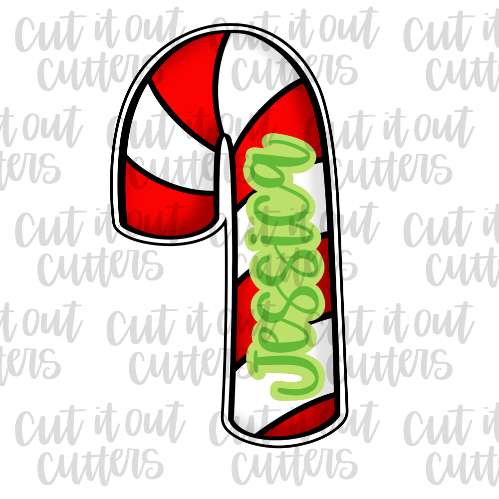 Big Fat Candy Cane Cookie Cutter – Cut It Out Cutters