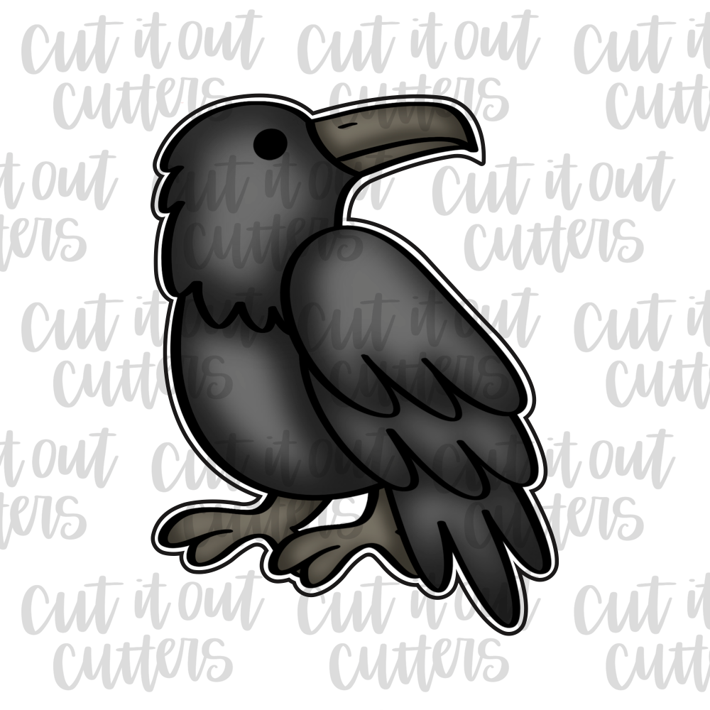 Black Raven Cookie Cutter – Cut It Out Cutters