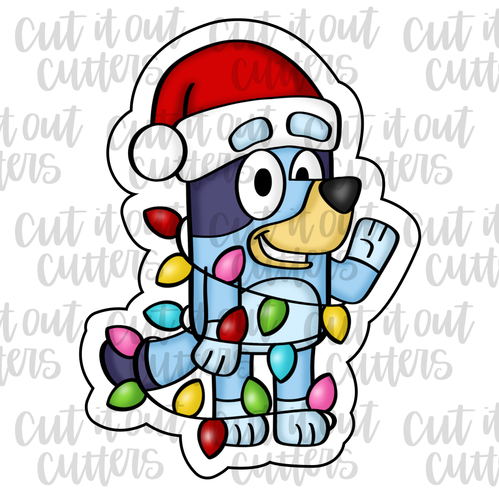 PYO Blue Pup with Lights Cookie Stencil & Cutter – Cut It Out Cutters