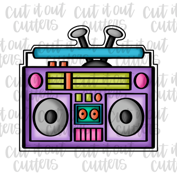 Boom Box Cookie Cutter – Cut It Out Cutters