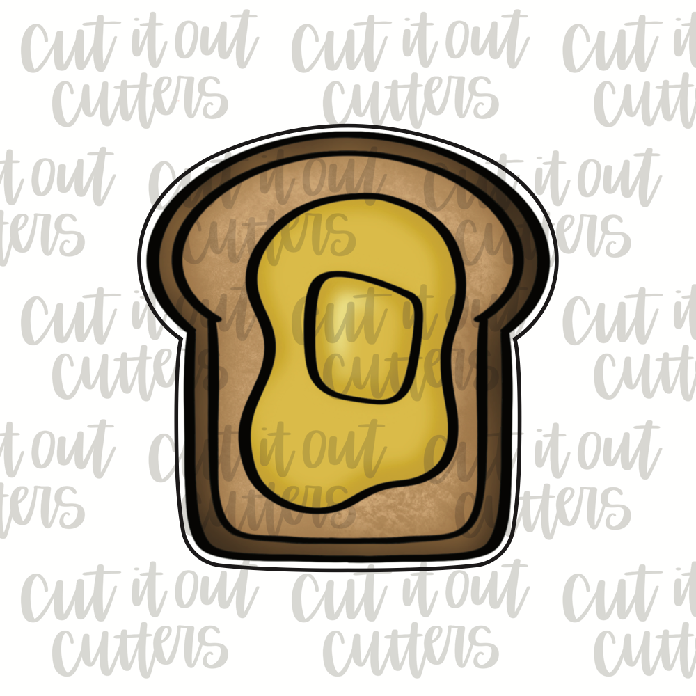 Buttered Toast Cookie Cutter – Cut It Out Cutters