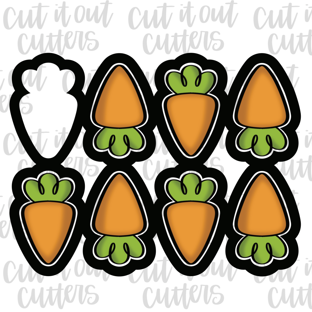 Carrot Multi-Cutter Cookie Cutter – Cut It Out Cutters