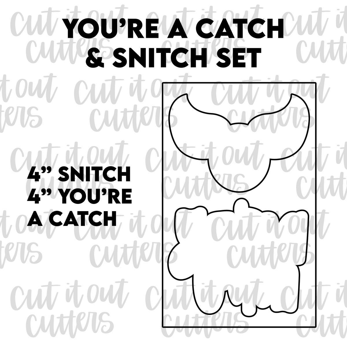 You're A Catch Cookie Cutter Set – Cut It Out Cutters