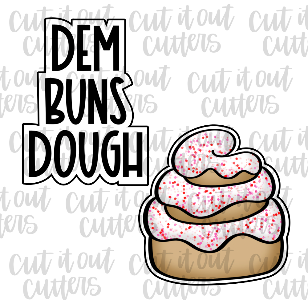 Cinnamon Bun Duo Cookie Cutter Set – Cut It Out Cutters