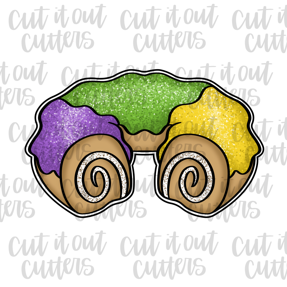 Cinnamon Swirl King Cake Cookie Cutter – Cut It Out Cutters