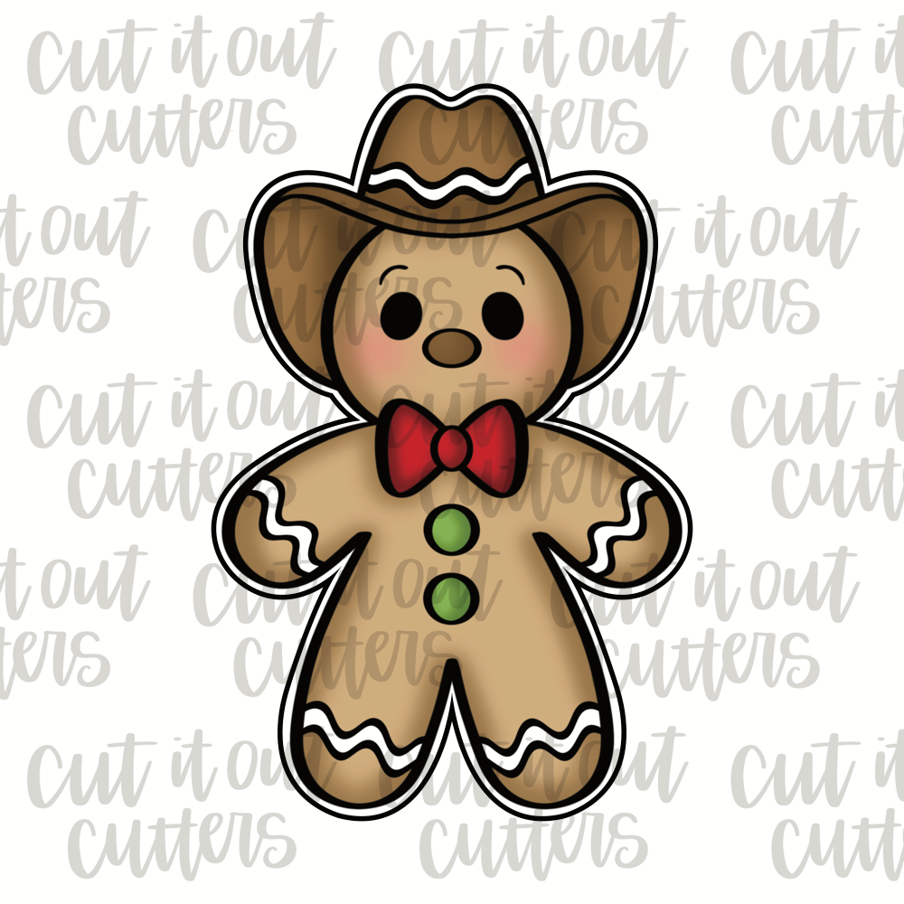 Cowboy Gingy Cookie Cutter – Cut It Out Cutters