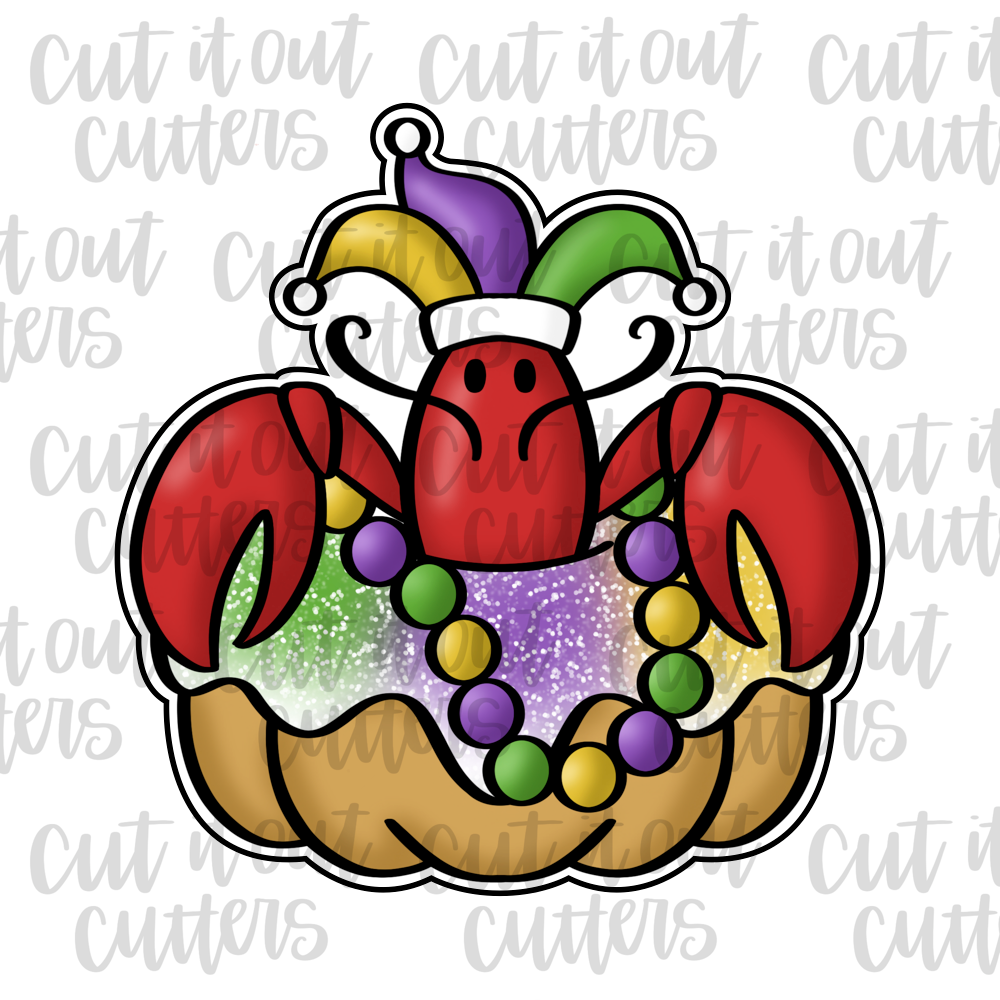 Crawfish King Cake Cookie Cutter – Cut It Out Cutters