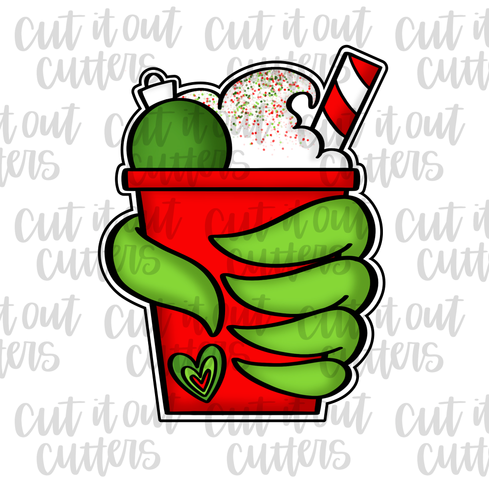 Curly Whip Grump Cup with Stuff Cookie Cutter – Cut It Out Cutters