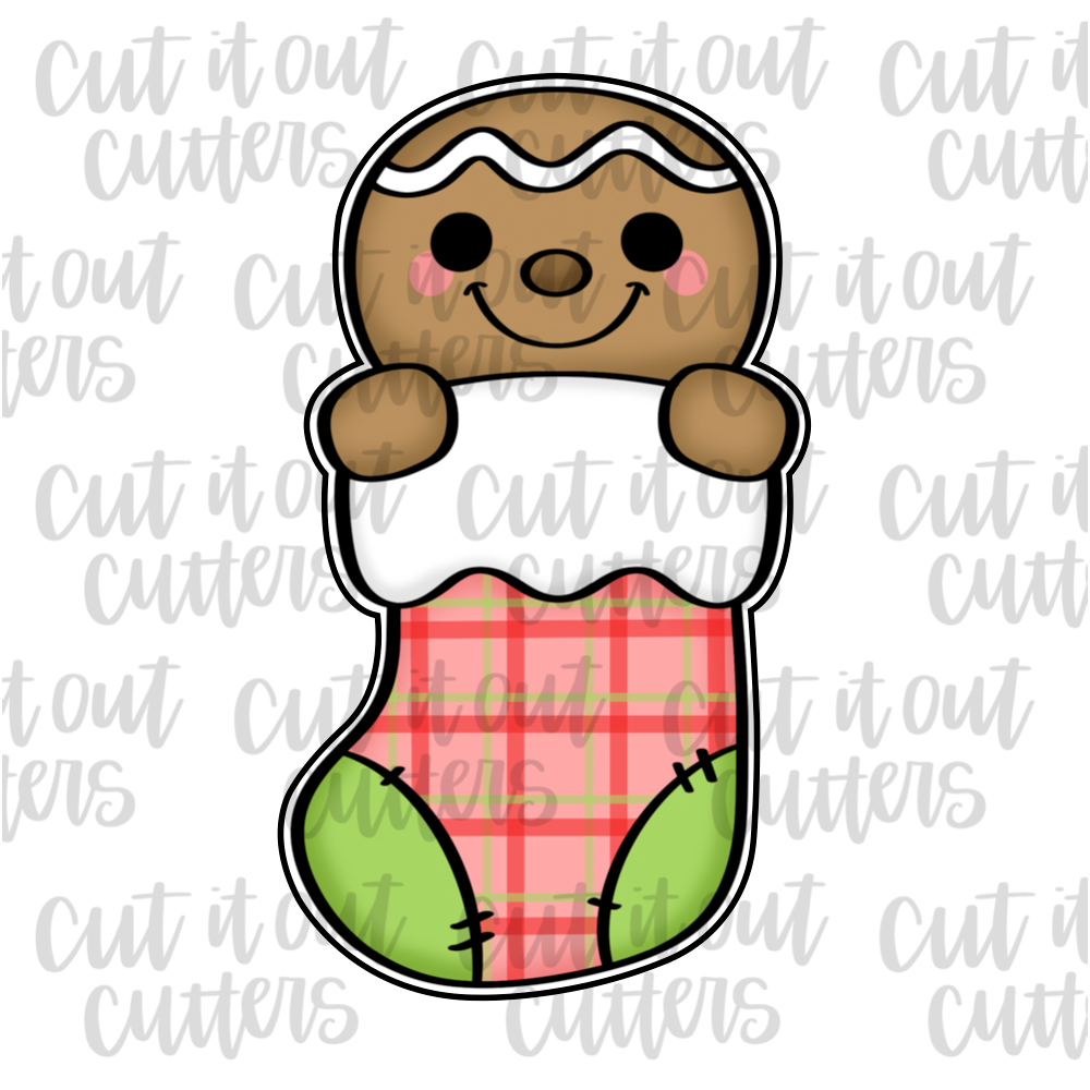 Cutie in a Stocking Cookie Cutter – Cut It Out Cutters