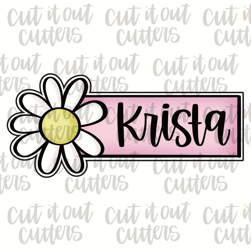 Daisy Stick Plaque Cookie Cutter – Cut It Out Cutters