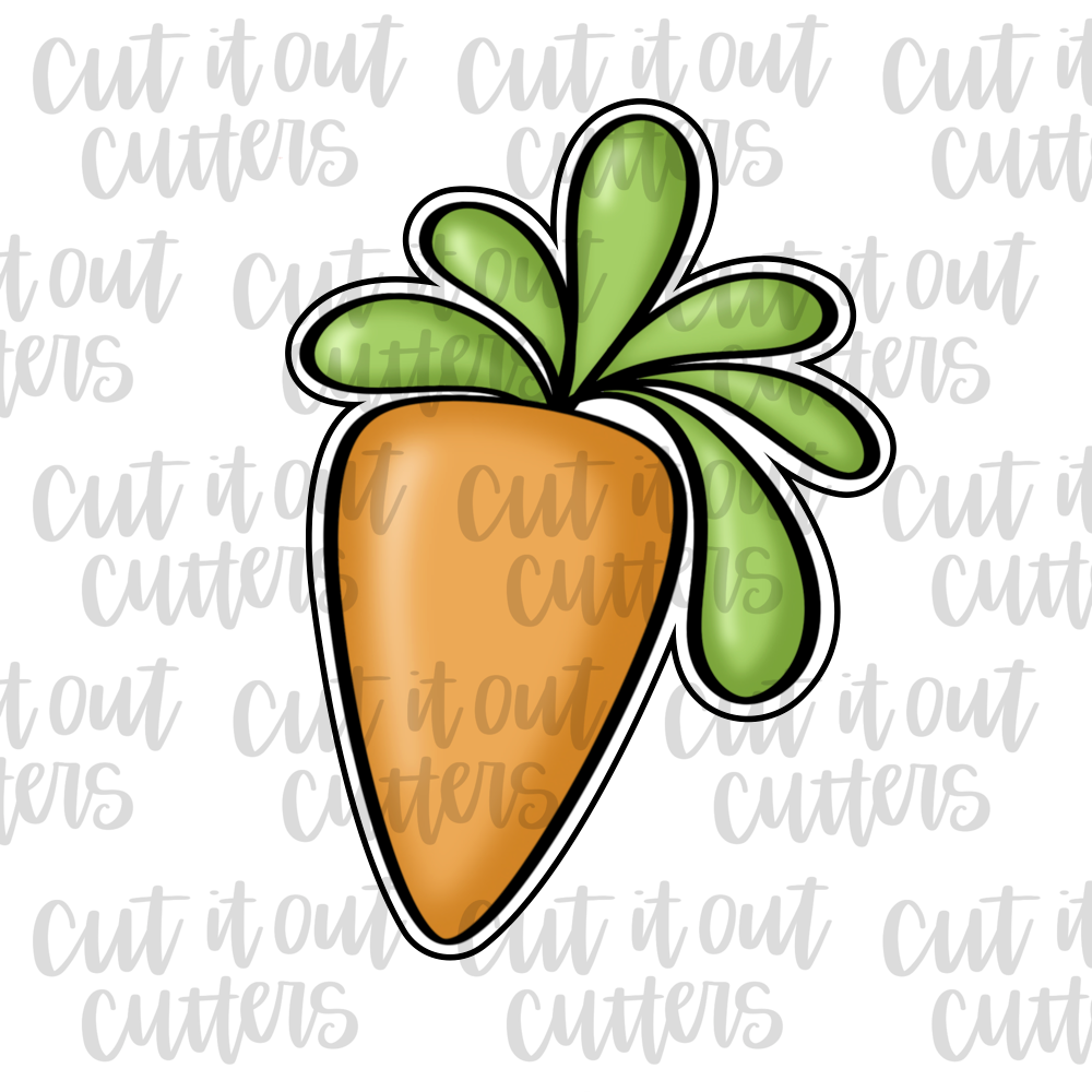 Droopy Leaf Carrot Cookie Cutter – Cut It Out Cutters