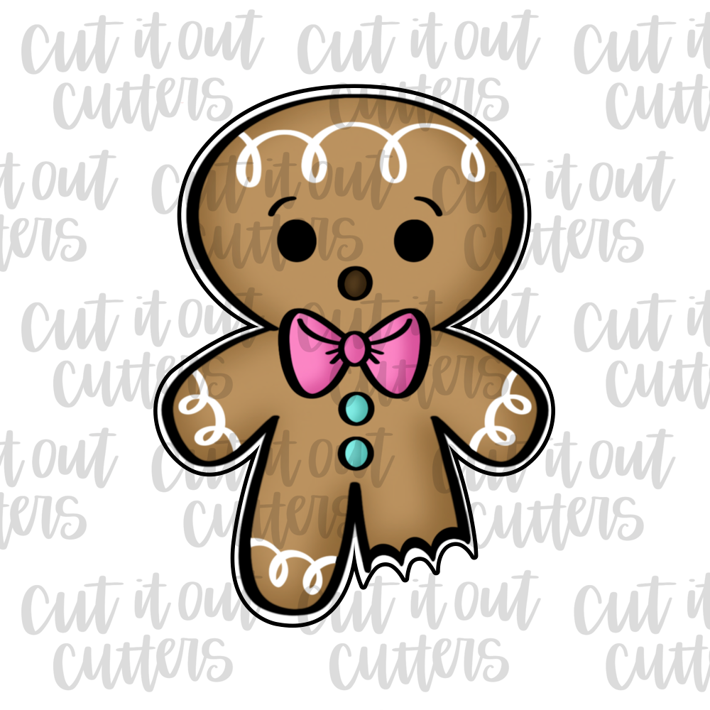 Eaten Gingy Cookie Cookie Cutter – Cut It Out Cutters