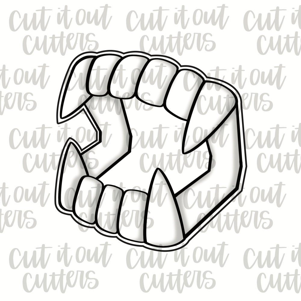 Fake Fangs Cookie Cutter – Cut It Out Cutters