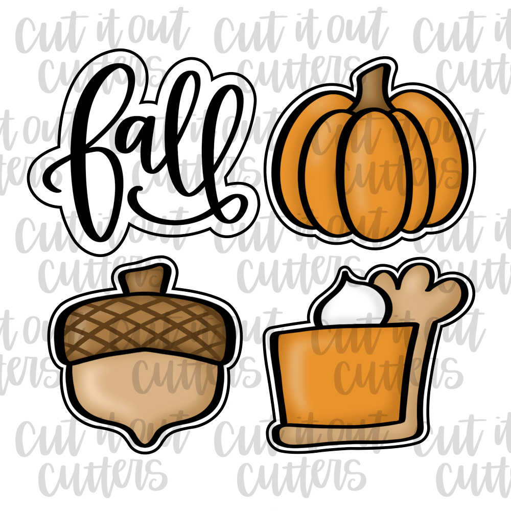 Fall Essentials Minis Cookie Cutter Set – Cut It Out Cutters