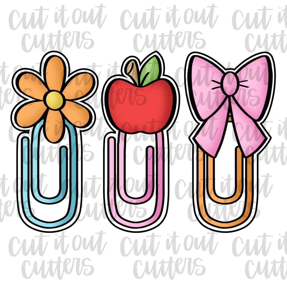Fancy Paper Clips Cookie Cutter Set – Cut It Out Cutters