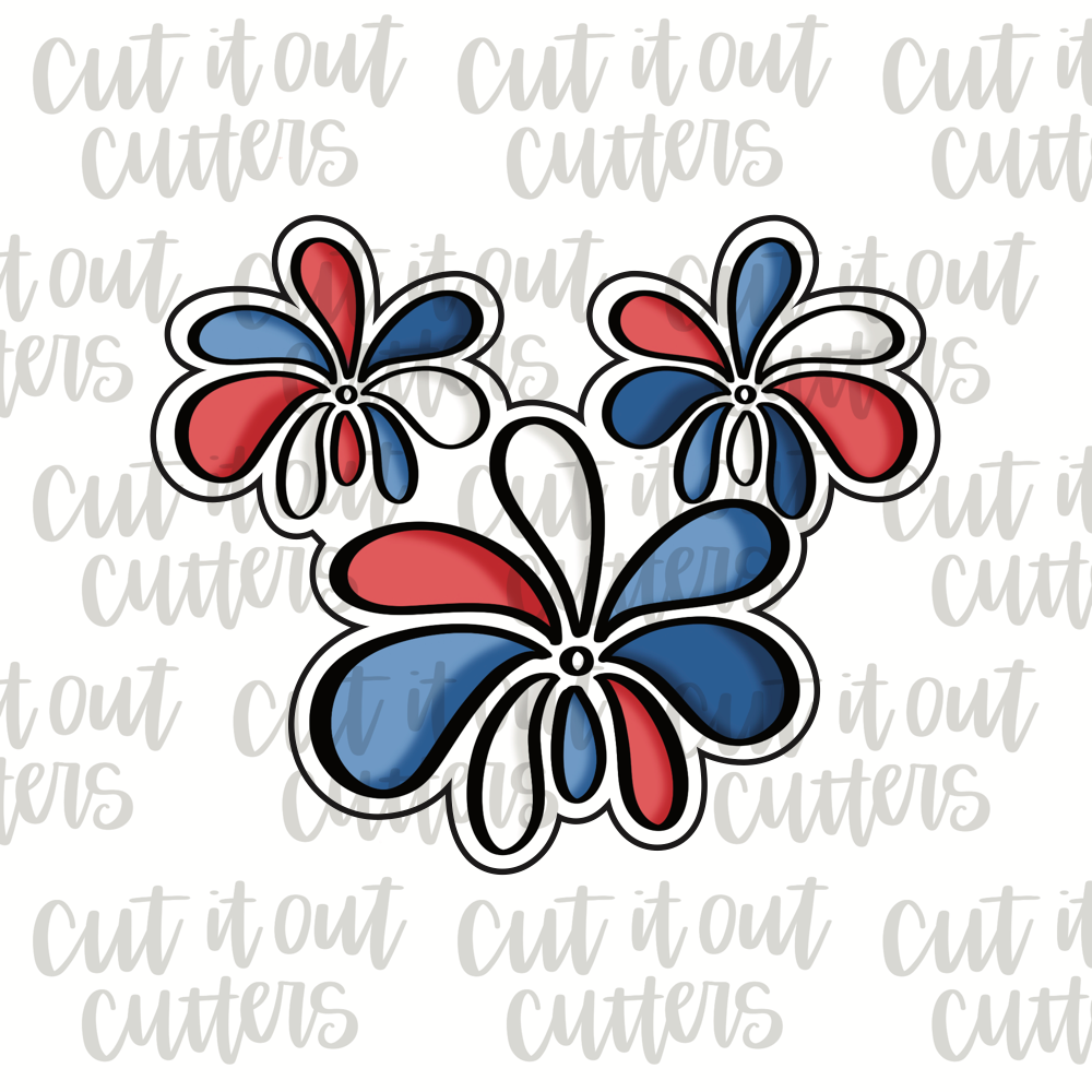 Firework Cluster Cookie Cutter – Cut It Out Cutters