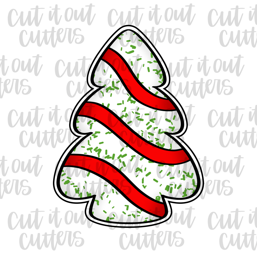 Fluffy Tree Cake Cookie Cutter – Cut It Out Cutters