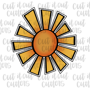 Funky Sun Cookie Cutter – Cut It Out Cutters