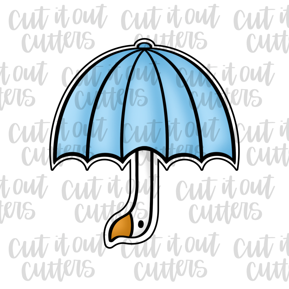 Goose Umbrella Cookie Cutter – Cut It Out Cutters