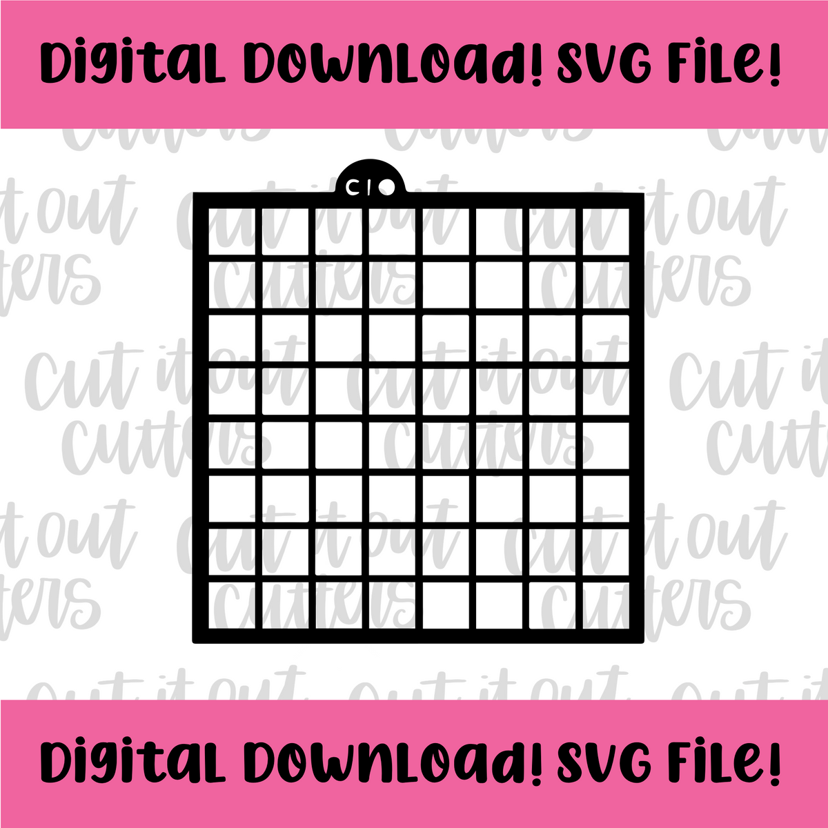 DIGITAL DOWNLOAD SVG File for Grill Grate/Waffle Stencil – Cut It Out ...