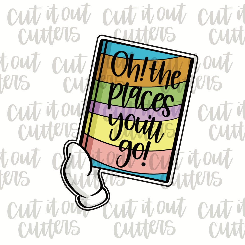 Hand Holding Book Cookie Cutter – Cut It Out Cutters