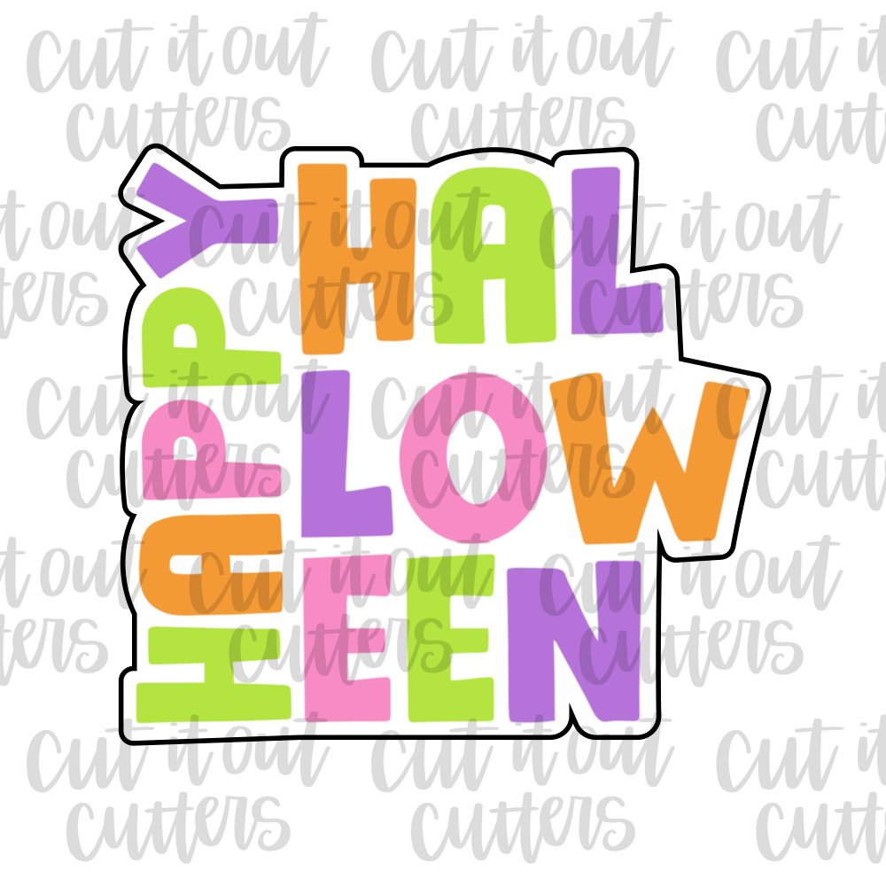 Happy Halloween Mixup Cookie Cutter – Cut It Out Cutters