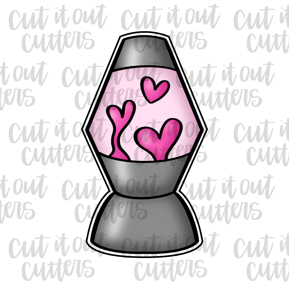 Heart Ooze Lava Lamp Cookie Cutter – Cut It Out Cutters