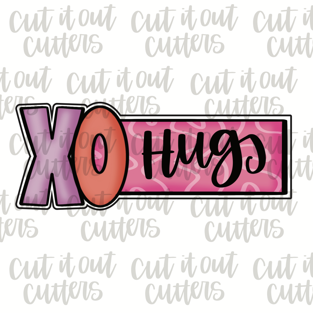 Hugs Plaque Cookie Cutter – Cut It Out Cutters