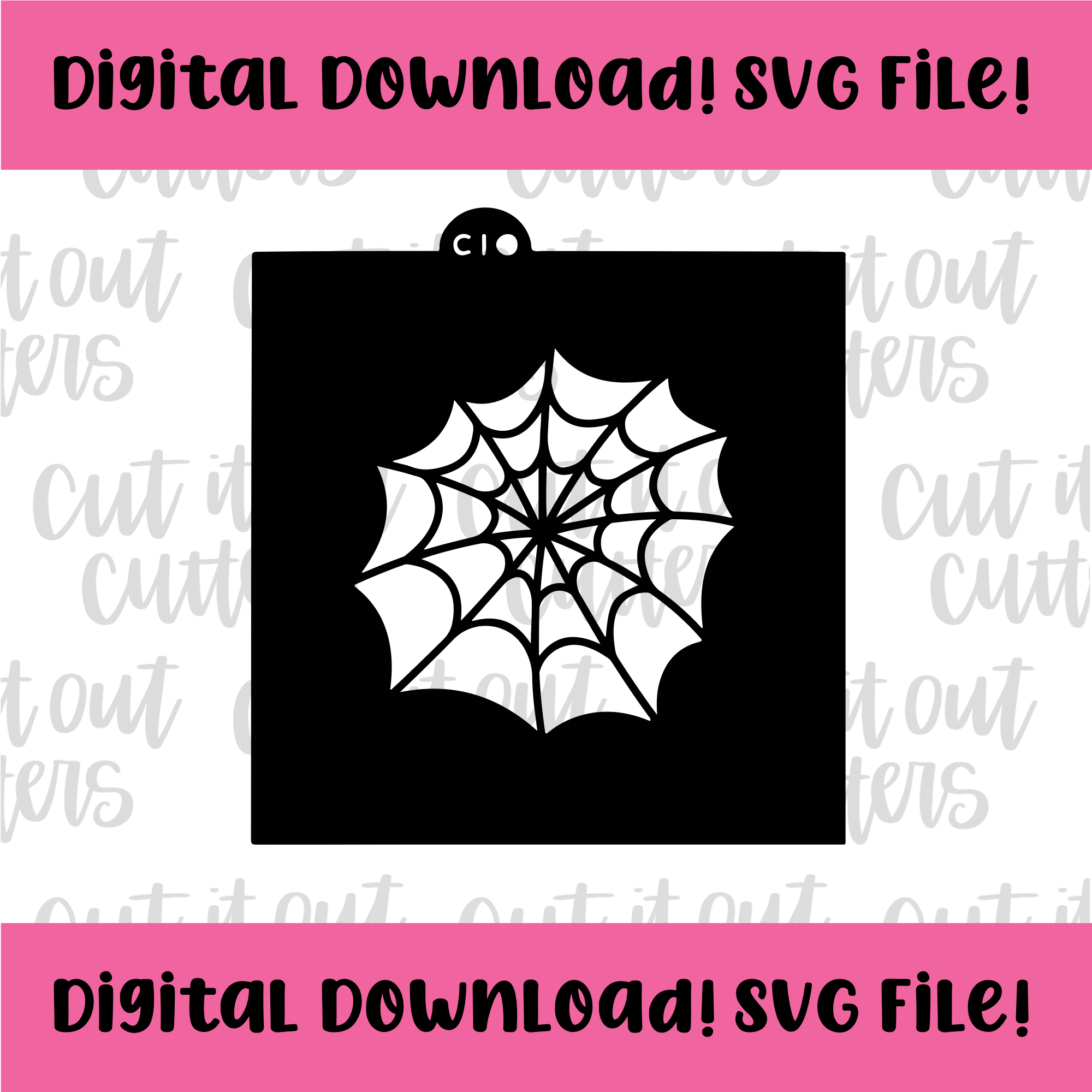 DIGITAL DOWNLOAD SVG File for Large Spiderweb Stencil – Cut It Out Cutters