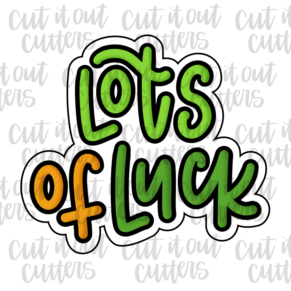 Lots of Luck Cookie Cutter – Cut It Out Cutters