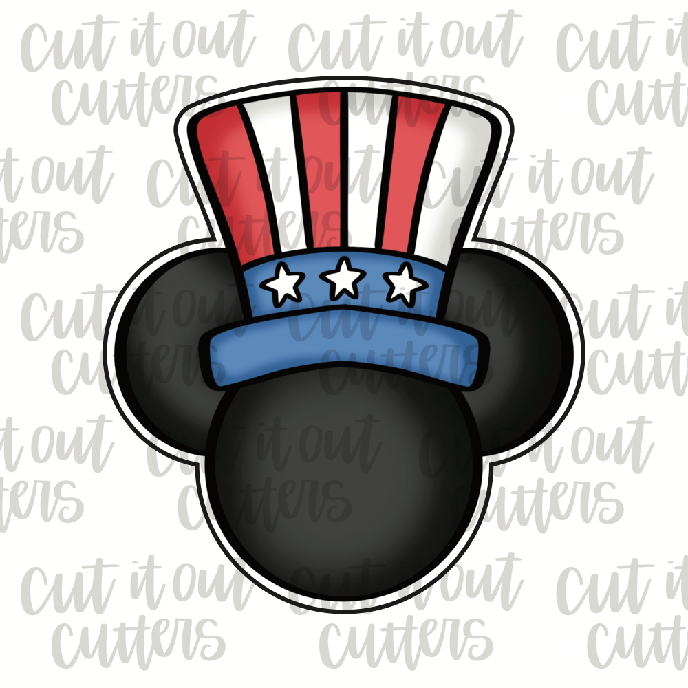 Mousey with Top Hat Cookie Cutter – Cut It Out Cutters