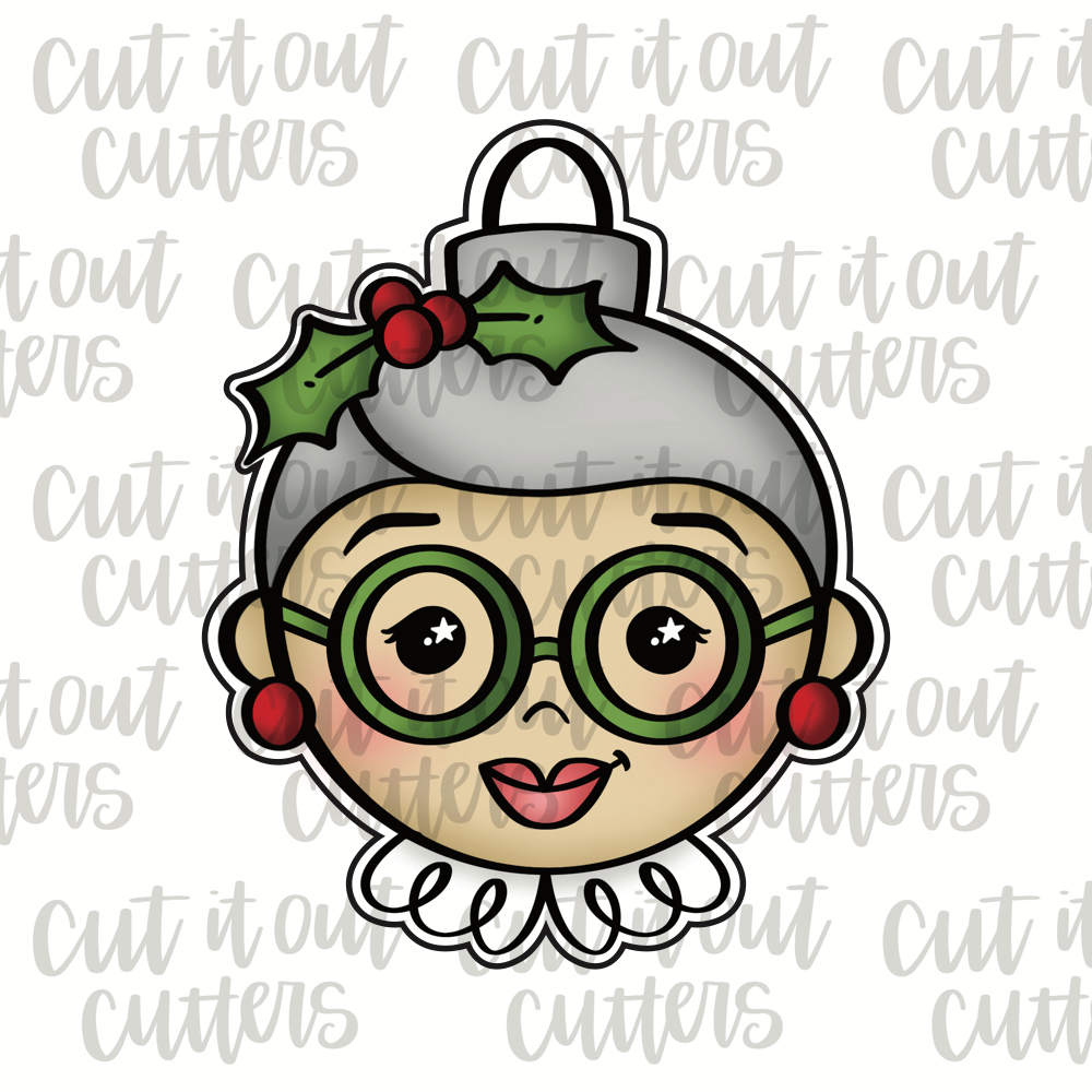 Mrs. Claus Ornament Cookie Cutter – Cut It Out Cutters